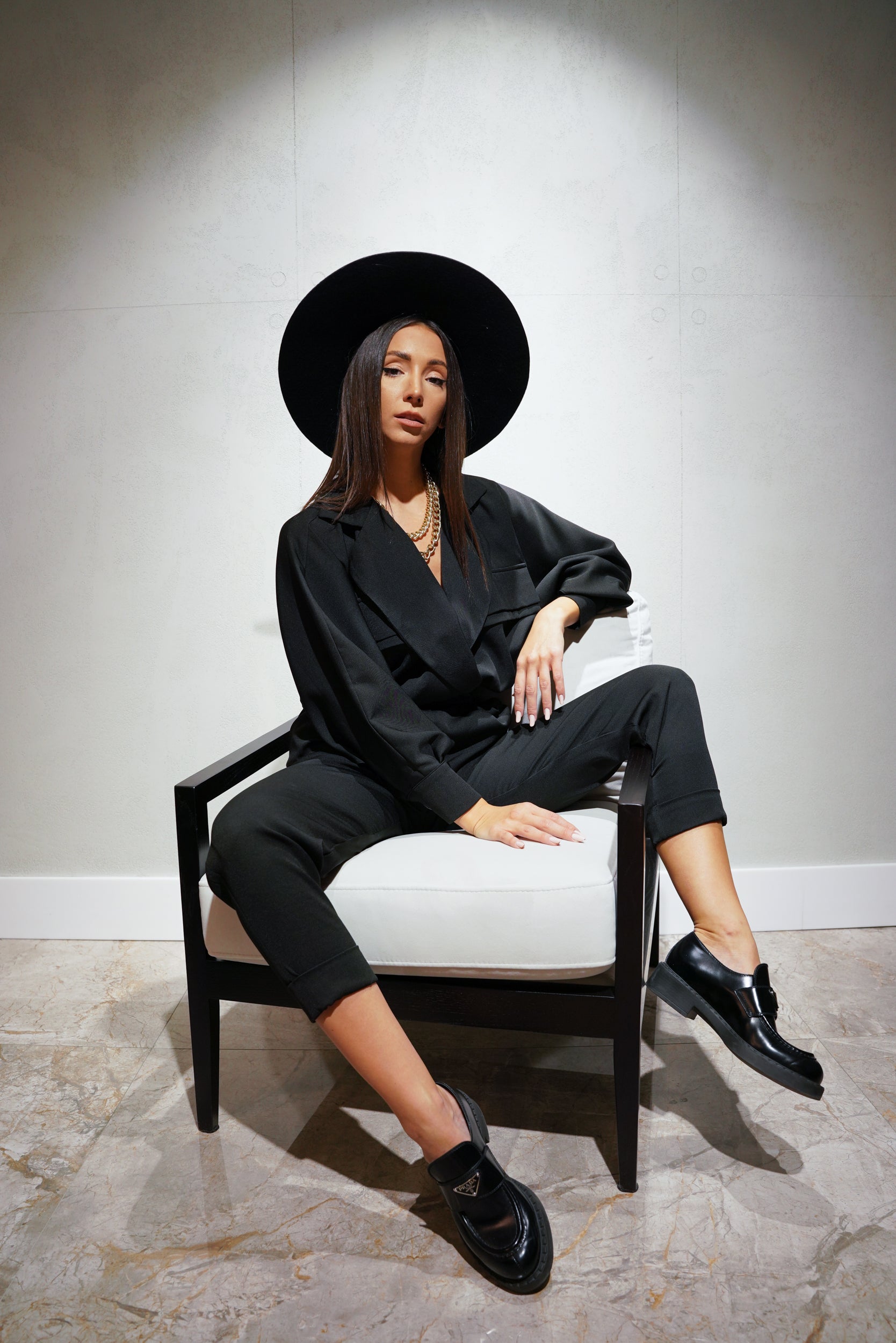 Black maxi jumpsuit – Bluzat